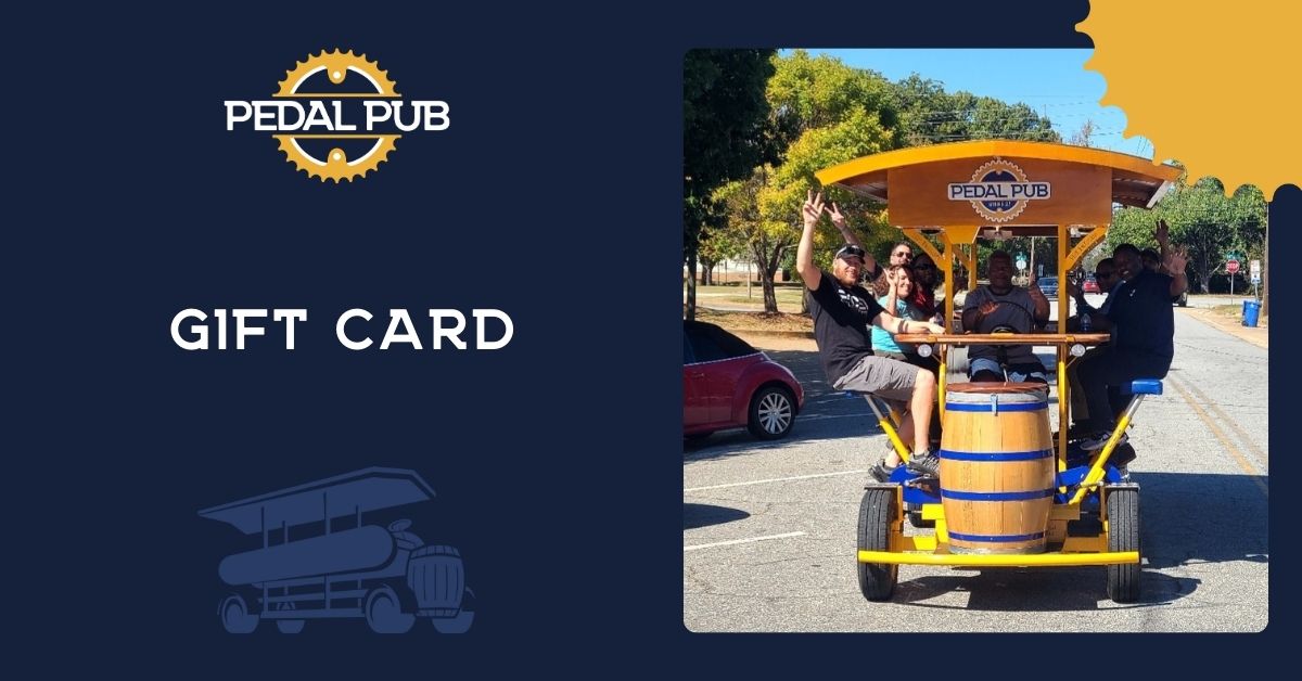 Treat Them To An Experience | Pedal Pub Charlotte Gift Card