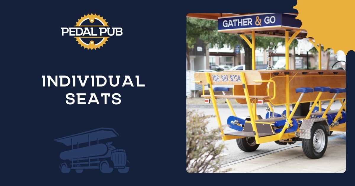 Book Individual Seats | Pedal Pub Hartford Party Bike Tours