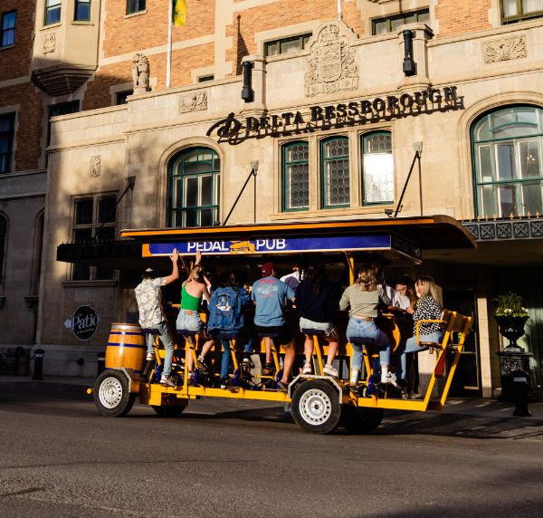 Book a Private Tour | Pedal Pub Saskatoon Party Bike Tours